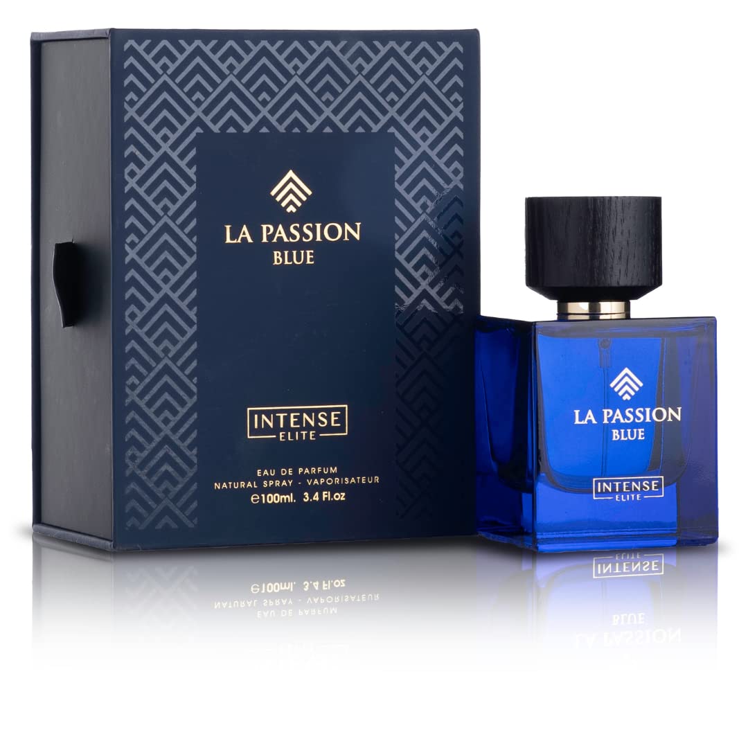 INTENSE ELITE La Passion Arabian Perfume for Men 100ML (3.4Oz) Eau De Parfum Men With Lemon, Grapefruit, Mint & Pink Pepper Notes Long Lasting Perfume