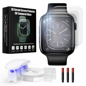 tempered glass screen protector compatible with apple watch (45mm)