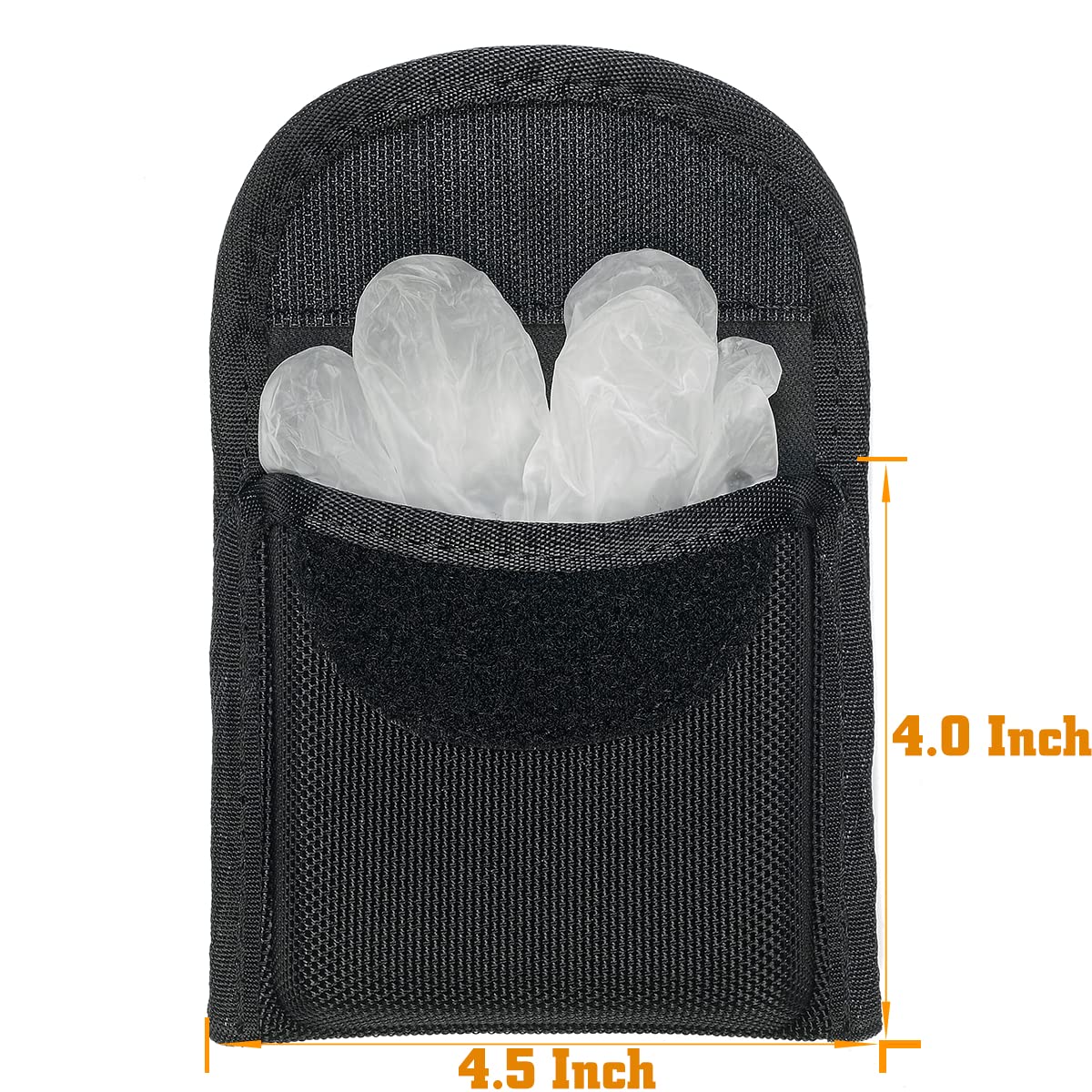 SdTacDuGe Molded Glove Pouch for Duty Belt, Ballistic Nylon, Unisex, Small, 4.5" x 3" x 1"