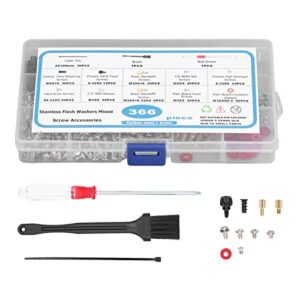 fafeicy 366 pcs 10 types screw computer screw set motherboard standoffs screwdriver with screwdriver brush for fixed installation of computer case