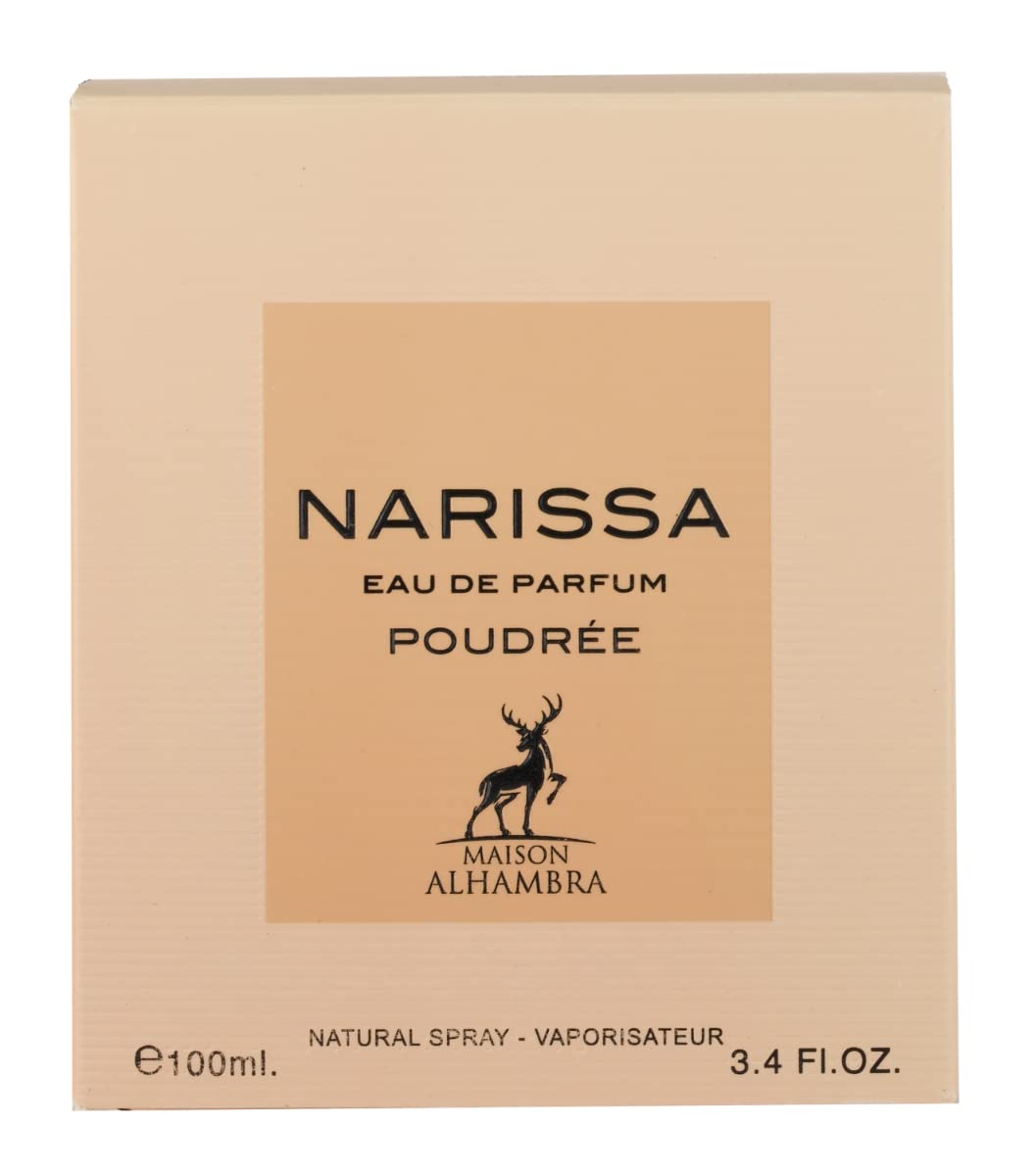 Maison Alhambra Narissa Poudrée Eau de Parfum Spray for Women, 3.4 Ounce