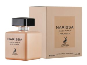 maison alhambra narissa poudrée eau de parfum spray for women, 3.4 ounce