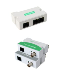 【upgraded】 linovision poe over coax eoc converter+ mini passive 2 port poe extender ip over coax max 3000ft power and data transmission over regular rg59 coaxial cable