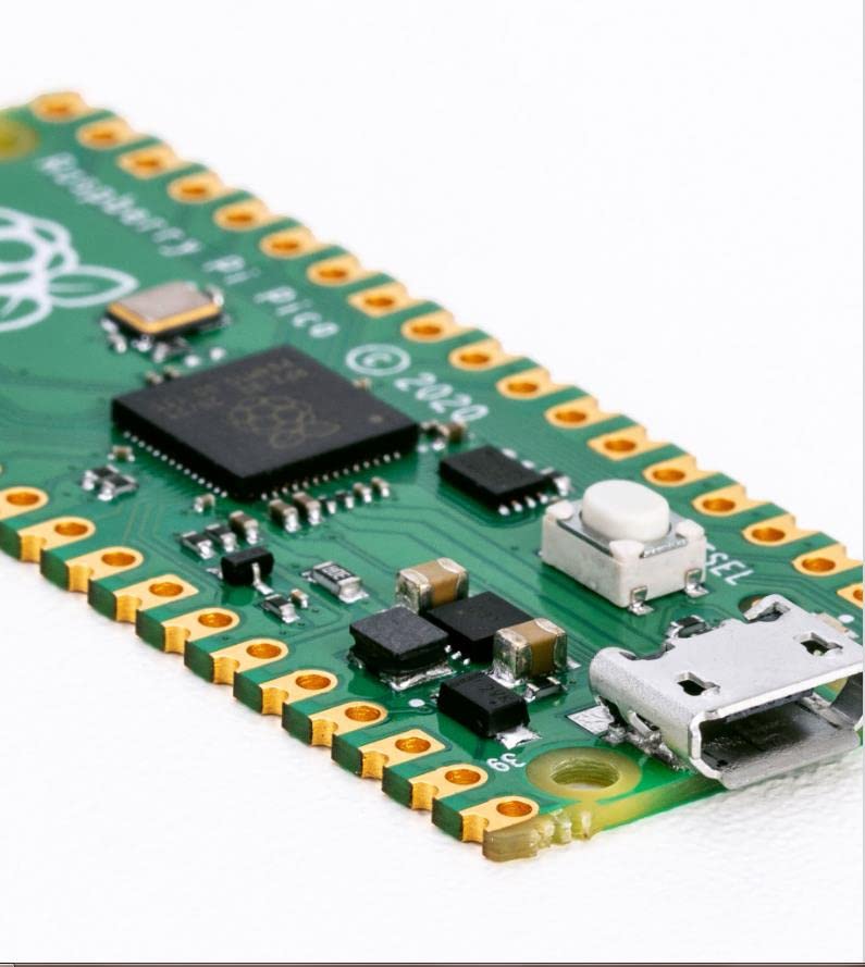 Adeept Raspberry Pi Pico with Pre-Soldered Header and USB Cable, Microcontroller Mini Development Board, Based on Raspberry Pi RP2040 Chip, Dual-Core ARM Cortex M0+ Processor