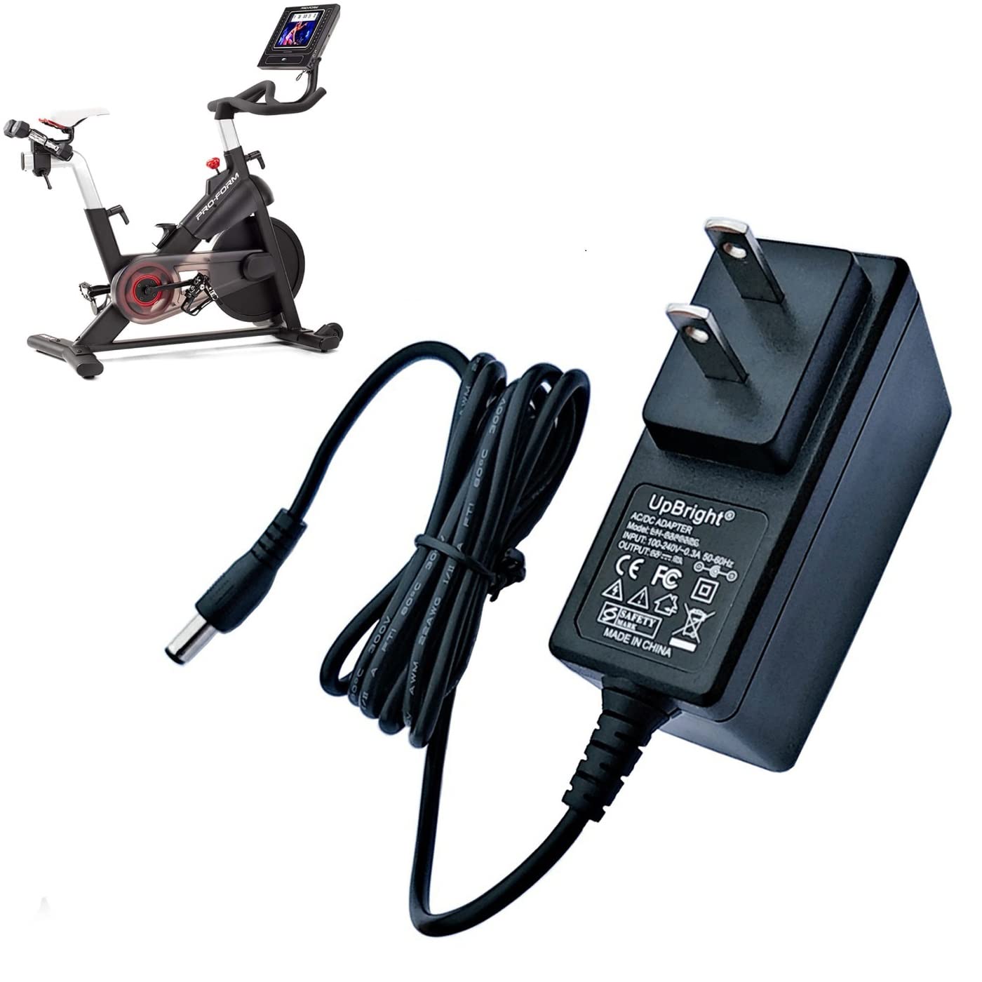 UpBright AC/DC Adapter Compatible with Pro-Form Pro TC PFEX79920 PFEX79920.0 PFEX799200 CTC PFEX68919.0 PFEX689190 PFEX68919 Smart Upright Exercise Bike Proform 6101285 Power Supply Battery Charger