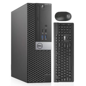 dell optiplex 5040 sff desktop computer refurbished pc 16gb ram 512gb m.2 nvme m.2 ssd,intel core i5 6500,ac8260 built-in wifi,hdmi 3 monitor support,windows 10 altec wireless keyboard mouse(renewed)