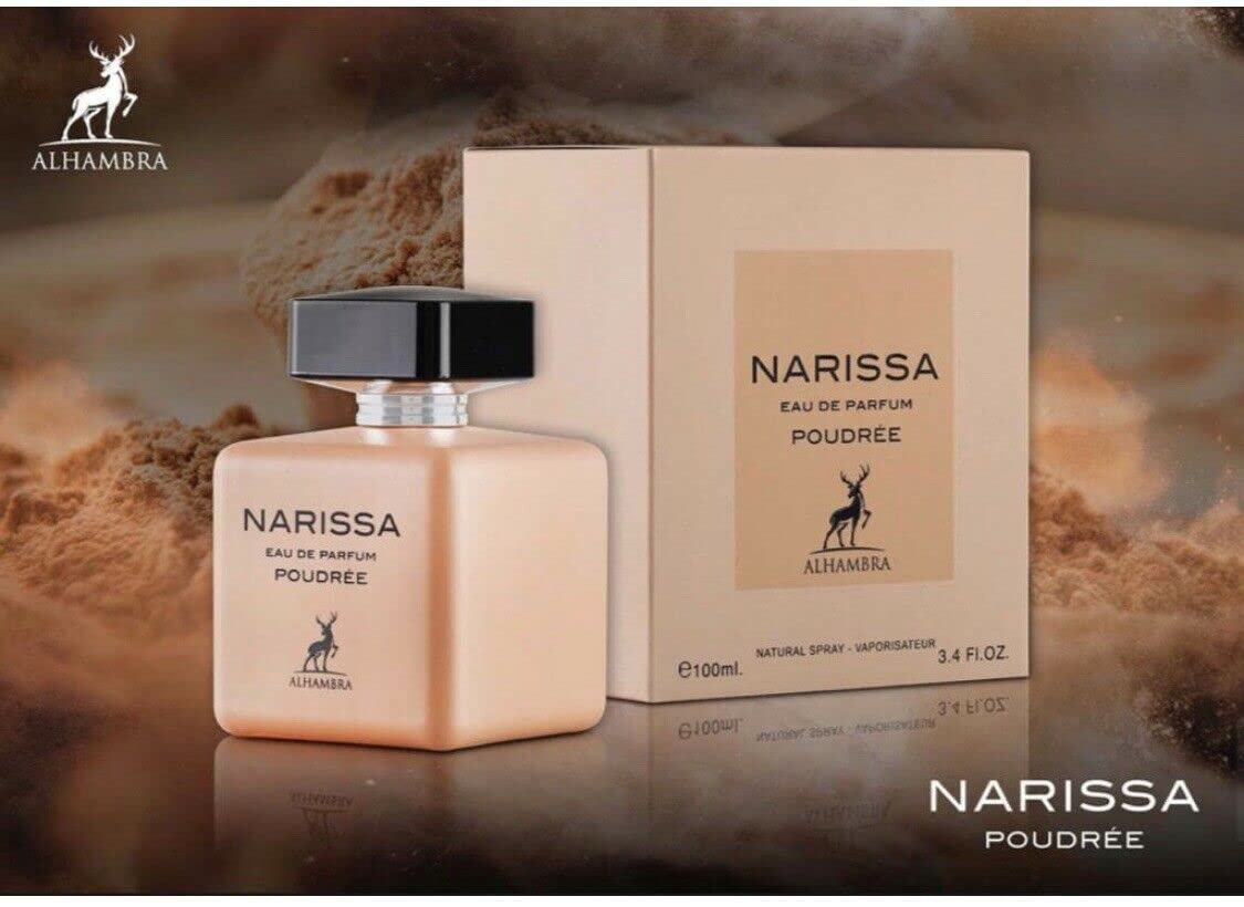 Maison Alhambra Narissa Poudrée Eau de Parfum Spray for Women, 3.4 Ounce