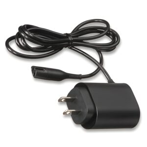 braun - replacement wall charger for braun shavers series 1 3 5 7 9 - part-no.: 81719643 - type/tipo 492-5214/492-5217 - 12v 400ma wall power adapter (type 492-5214, black)