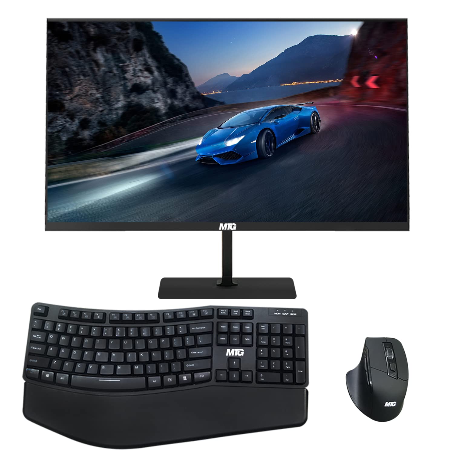 TechMagnet All in one Desktop Computer, Cheetah 6, Intel Core i5 6th Gen 2.5 GHz up to 3.1 GHz, 16GB DDR3, 480GB SSD, New 24 inch LED, MTG Wireless Ergonomic Keyboard Mouse Windows 10 Pro (Renewed)