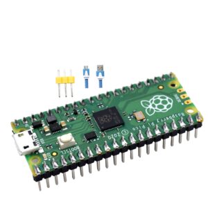 adeept raspberry pi pico with pre-soldered header and usb cable, microcontroller mini development board, based on raspberry pi rp2040 chip, dual-core arm cortex m0+ processor