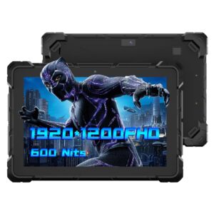 HIGOLEPC Rugged Tablet 10.1" Win 11 Pro Celeron N4120 8GB RAM 128 GB ROM Windows Tablet,600 Nit Outdoor Tablet PC,IP67 Waterproof,16000mAh/3.7V Battery WiFi 5 BT 5.0 for Enterprise Work Field