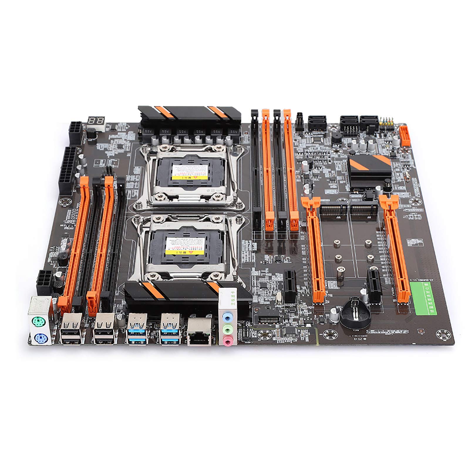 X99 Desktop Motherboard with Inter X99 Chip Set, LGA 2011 V3 Gaming Motherboard with 2 * M.2 SSD /6 * SATA3.0 Slot, 8 DDR4 DIMM, RJ45 Network Card Slot