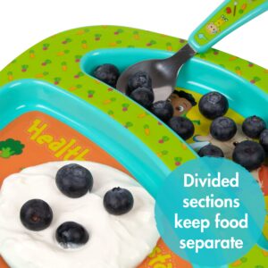 The First Years CoComelon Dinnerware Set - Toddler Plates and Toddler Utensils- 4 Count