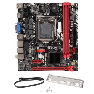 ddr3 motherboard, computer motherboard support 1155 pins i3 i5 i7 processor 2 ddr3 interface, high speed network stable power gaming motherboard…