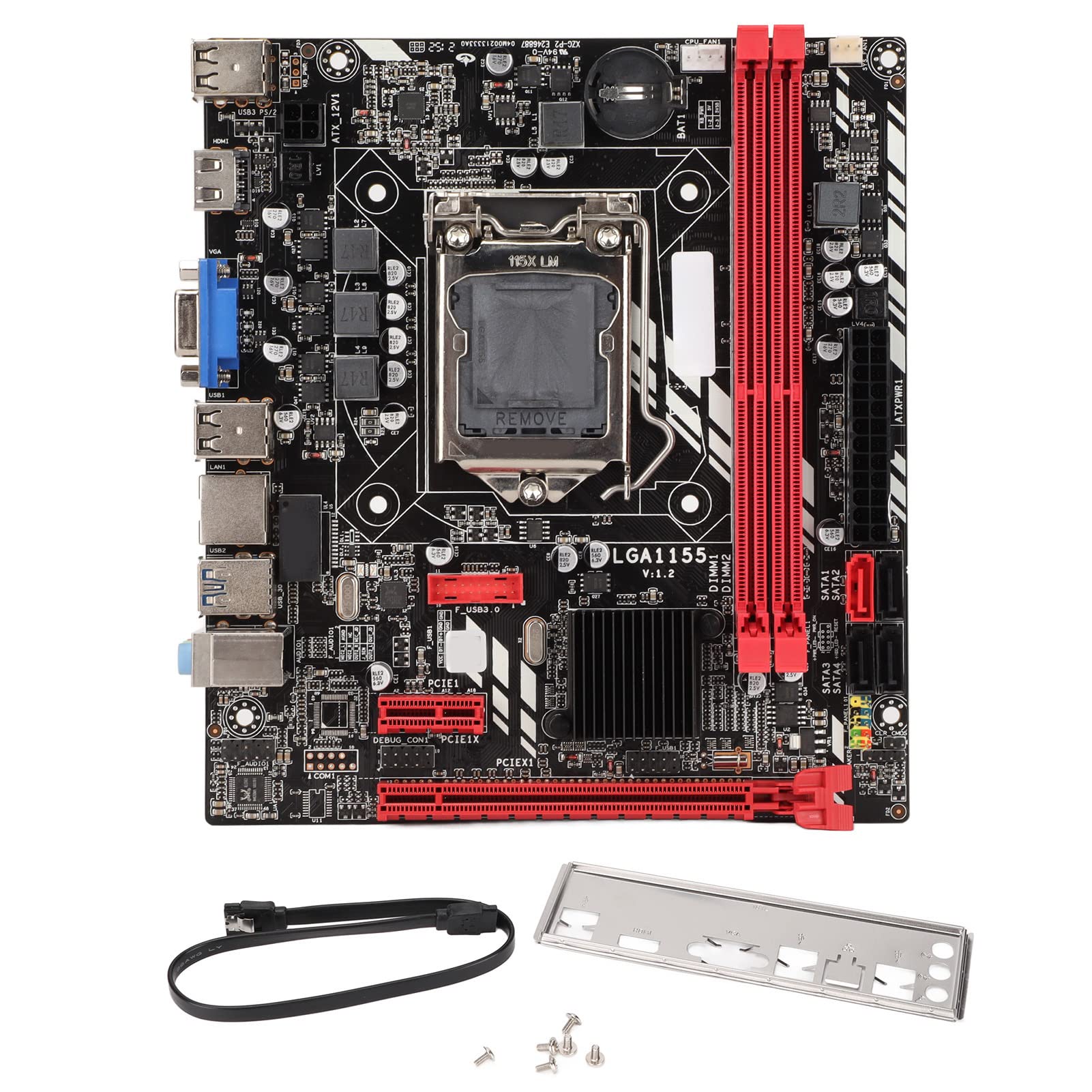 DDR3 Motherboard, Computer Motherboard Support 1155 Pins I3 I5 I7 Processor 2 DDR3 Interface, High Speed Network Stable Power Gaming Motherboard…