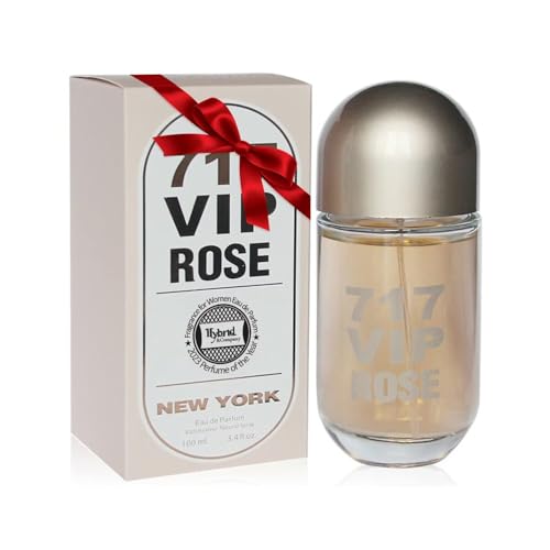 Hybrid & Company 717 Vip Rose Women Romantic and Sensual Perfume Eau de Parfum 3.4 Fl oz