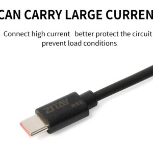 ZITAY RS2 RS3 to 2Pin Male Power Cable for Cameras Wireless Video Transmission Systems Power Supply