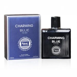 hybrid & company charming blue for men men’s classic scent perfume eau de toilette spray 100 ml