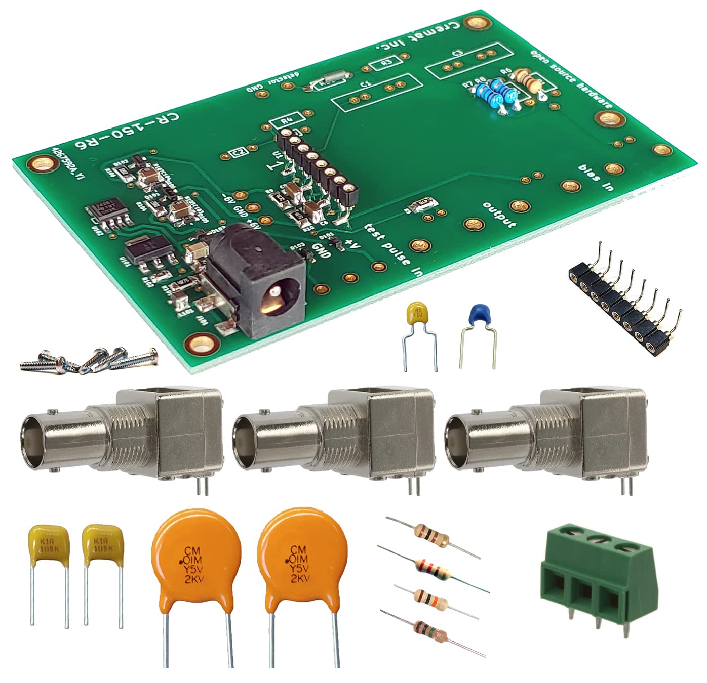 CR-150-R6 Evaluation Board for CR-11X Charge Sensitive preamplifier modules