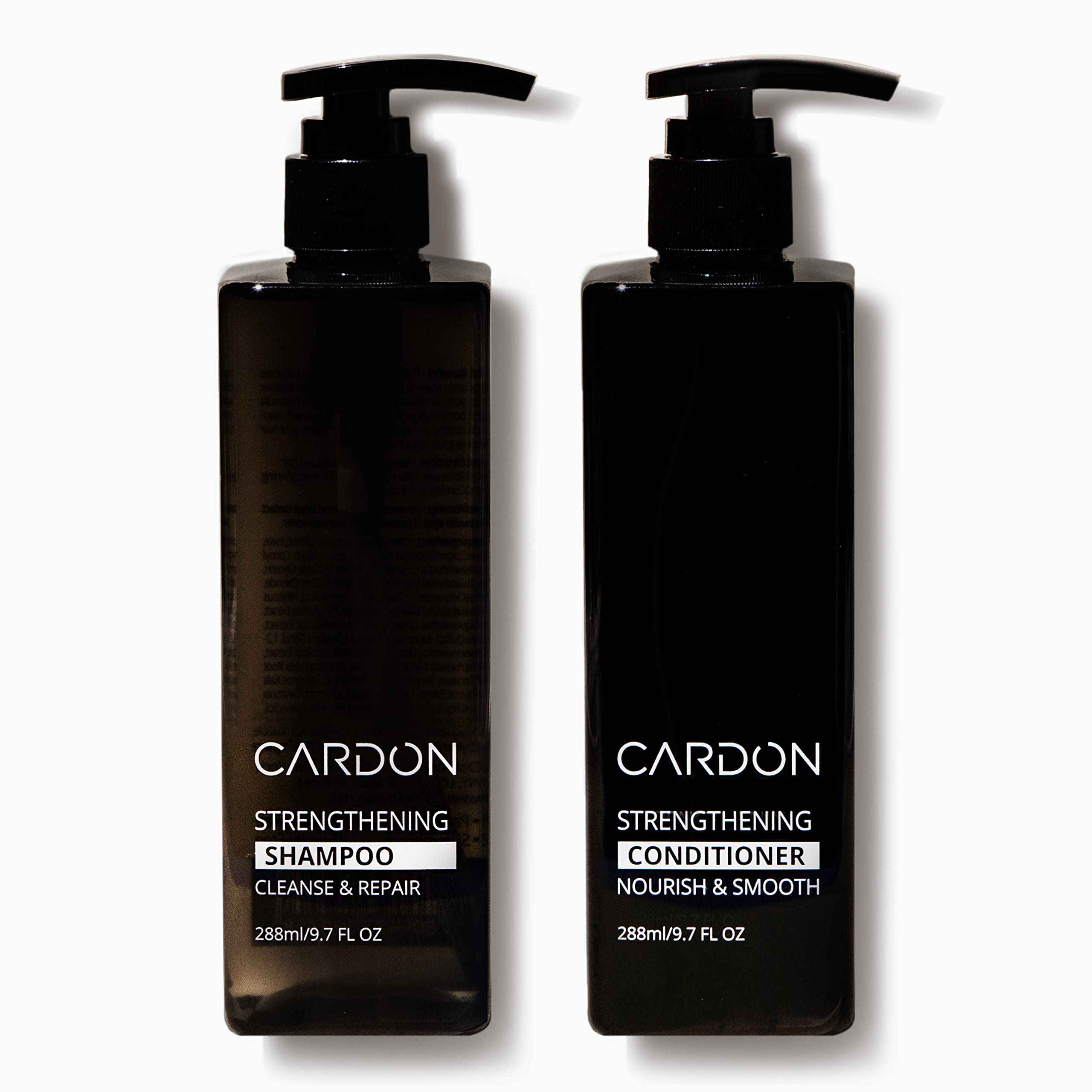 CARDON Hair Growth Set - Strengthening Shampoo and Conditioner for Men, Boost Hair Growth and Prevent Thinning, Korean Haircare for Healthy Scalp and Deep Conditioning (2 Bottles)