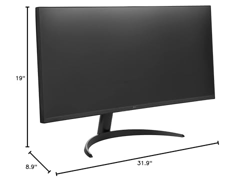 LG 34WQ60C-B.AUS 34" Curved UltraWide™ QHD IPS HDR 10 Monitor with Dual Controller & OnScreen Control, Black