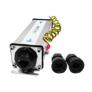 gigabit industrial waterproof poe+ extender with 6kv lightning protection for outdoor use