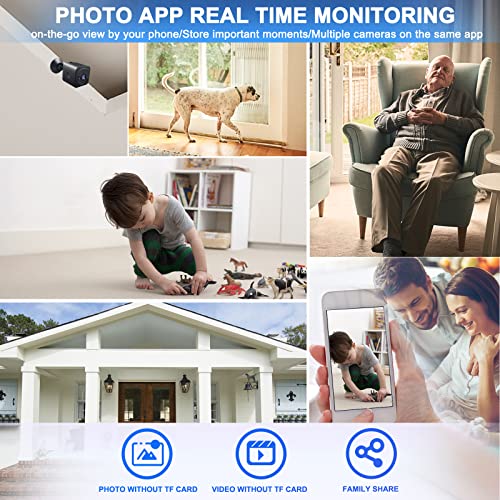 Hidden Camera Spy Camera Hidden Camera with Audio for Indoor and Outdoor 1080P Mini Spy Camera Two-Way Voice Night Vision and Motion Detection for Home Security Small Nanny Cam Live Feed App Control