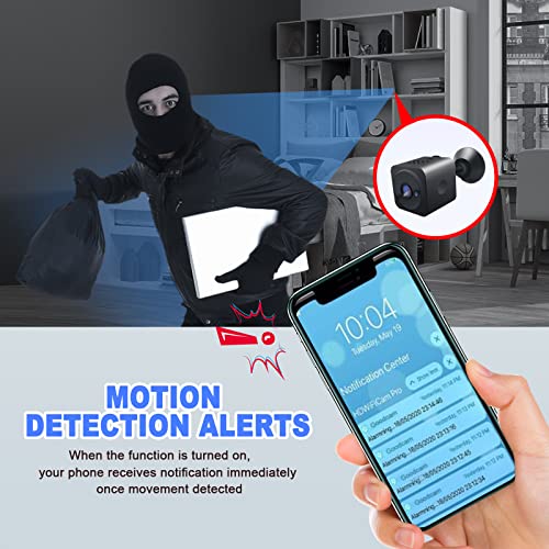 Hidden Camera Spy Camera Hidden Camera with Audio for Indoor and Outdoor 1080P Mini Spy Camera Two-Way Voice Night Vision and Motion Detection for Home Security Small Nanny Cam Live Feed App Control