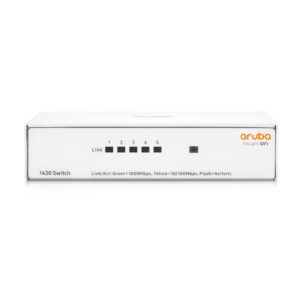 HPE Networking Instant On Switch Series 1430 5-Port Gb Unmanaged Layer 2 Ethernet Switch | 5X 1G | Fan-Less | US Cord (R8R44A#ABA)