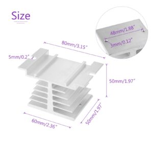 DMiotech Heat Sink Dissipation Radiator HeatSink Cooler Cooling for Solid State Relay 10A-40A