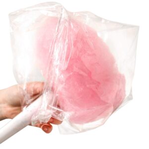 Concession Essentials - CE Floss Sugar & Perfect Stix Concession Essentials CE Cotton Candy Bags-100 Cotton Candy Bags, 0.5" Height, 18" Width, 12" Length (Pack of 100)