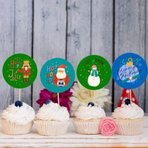 Lucleag 360 PCS Christmas Stickers for Kids, Assorted Cute Christmas Snowman Santa Round Stickers for Candy Goodie Envelope, Merry Christmas Packing Sealing Stickers DIY Gift Candy Wrap Decor