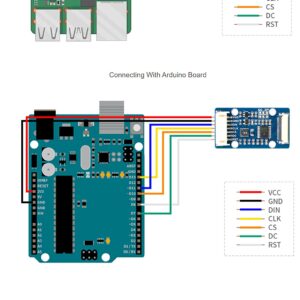 Coolwell 1.51inch Transparent OLED Compatible Raspberry Pi/Ardui/TM32, Display Light Blue Color, 128×64, SPI/I2C Interfaces