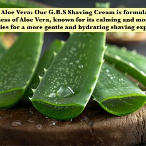 G.B.S Sandalwood Shaving Cream for Sensitive Skin, Hydrates, Nourishes for Close Smooth Shave, Protects Skin from Cuts, Bumps, Redness and Irritation Pack of 1