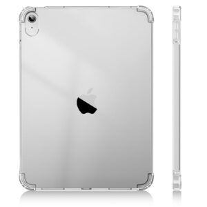 dtto clear case for ipad 10th generation 2022 - [yellowing resistant] slim lightweight transparent soft cover for ipad 10.9 inch, clear