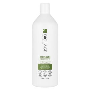 biolage strength recovery conditioning cream | strengthening conditioner | moisturizes, adds softness & repairs damage | for damaged & sensitized hair | vegan | cruelty-free | 33.8 fl. oz, pack of 1