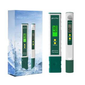 yewhick digital ph and tds meter combo, high accuracy 0.01 water quality tester and 3-in-1 tds and ec meter, ppm and µs meter for water, practical water testing kit