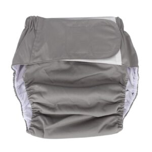 adult diaper cover, waterproof washable reusable waterproof diapers adult diapers cloth pocket nappy cover[gray]