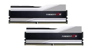 g.skill trident z5 series (intel xmp 3.0) ddr5 ram 64gb (2x32gb) 6000mt/s cl32-38-38-96 1.40v desktop computer memory udimm - metallic silver (f5-6000j3238g32gx2-tz5s)