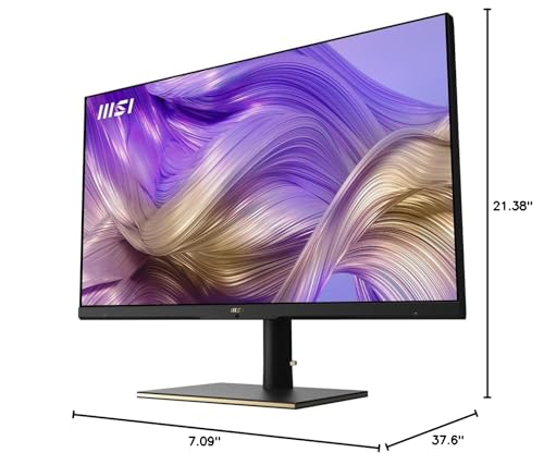 MSI Summit MS321UP, 32" Monitor, 3840 x 2160 (UHD), IPS, 60Hz, VESA Certified DisplayHDR 600, 4ms, HDMI, Displayport, USB C, Tilt, Swivel, Height Adjustable