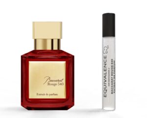 equivalence of baccarat rouge 540 extrait de parfum - long lasting daily 12-14 hours perfume oil concentrated spray for men, women, all skin types – 99% same fragrance-large bottle not included