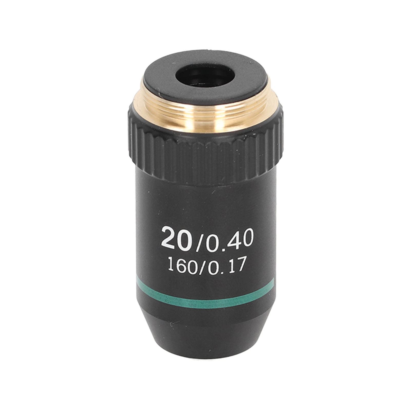 20X Objective Brass Achromatic Objective Lens Clear Standard 20mm Thread Biological Microscope Objective Telescope Accessories