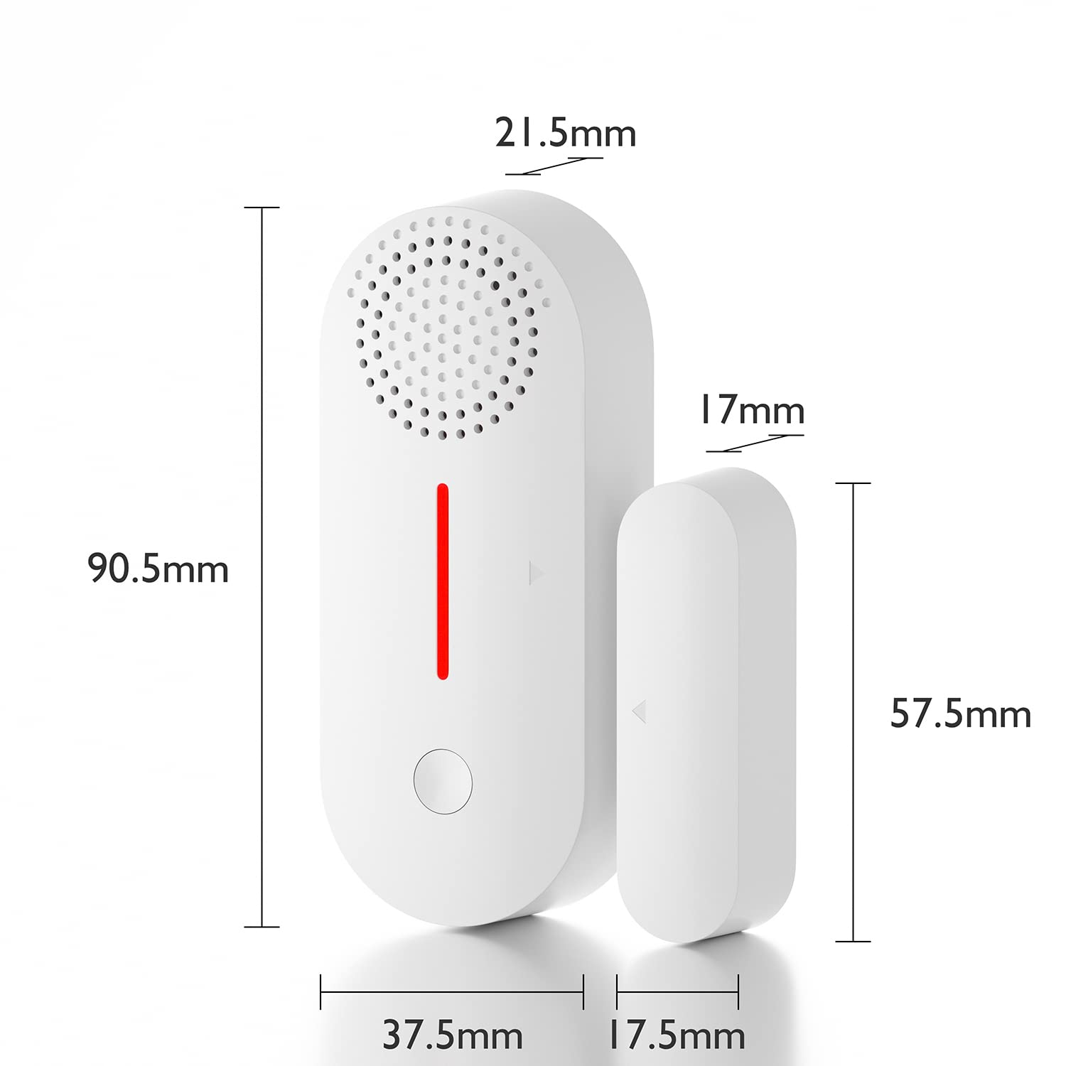 2 Pack WiFi Door Window Sensor Alarm: WiFi Door Sensor with App Alerts, 120 dB Siren,Timed Arming and Disarming, Pool Alarm for Kids Safety, Window Alarm Compatible with Alexa Google Assistant