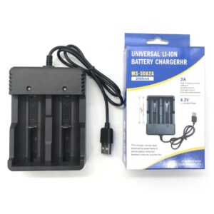 3.7V Lithium Battery Charger Dual Slot Smart USB Charger 26650 21700 Charger 18650 Charger