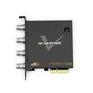 avmatrix vc41 4-ch 3g-sdi pcie simultaneous input and capture card pcie gen2×4, 2.5gb/s transfer bandwidth support portrait and landscape mode