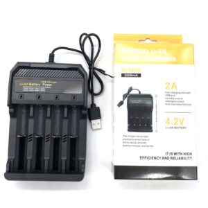 18650 Charger USB Four-Slot Lithium Battery Smart Charger 16340 3.7v Battery Four-Charge Fast Charge