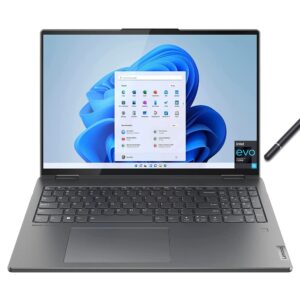 Lenovo 2022 Newest Yoga 7i 2-in-1 16" 2.5K Touch Premium Laptop | Intel Core i5-1240P （Beat i7-1195G7 ） | 8GB RAM | 512GB SSD | Backlit Keyboard | Fingerprint | Windows 11 | with Stylus Pen Bundle