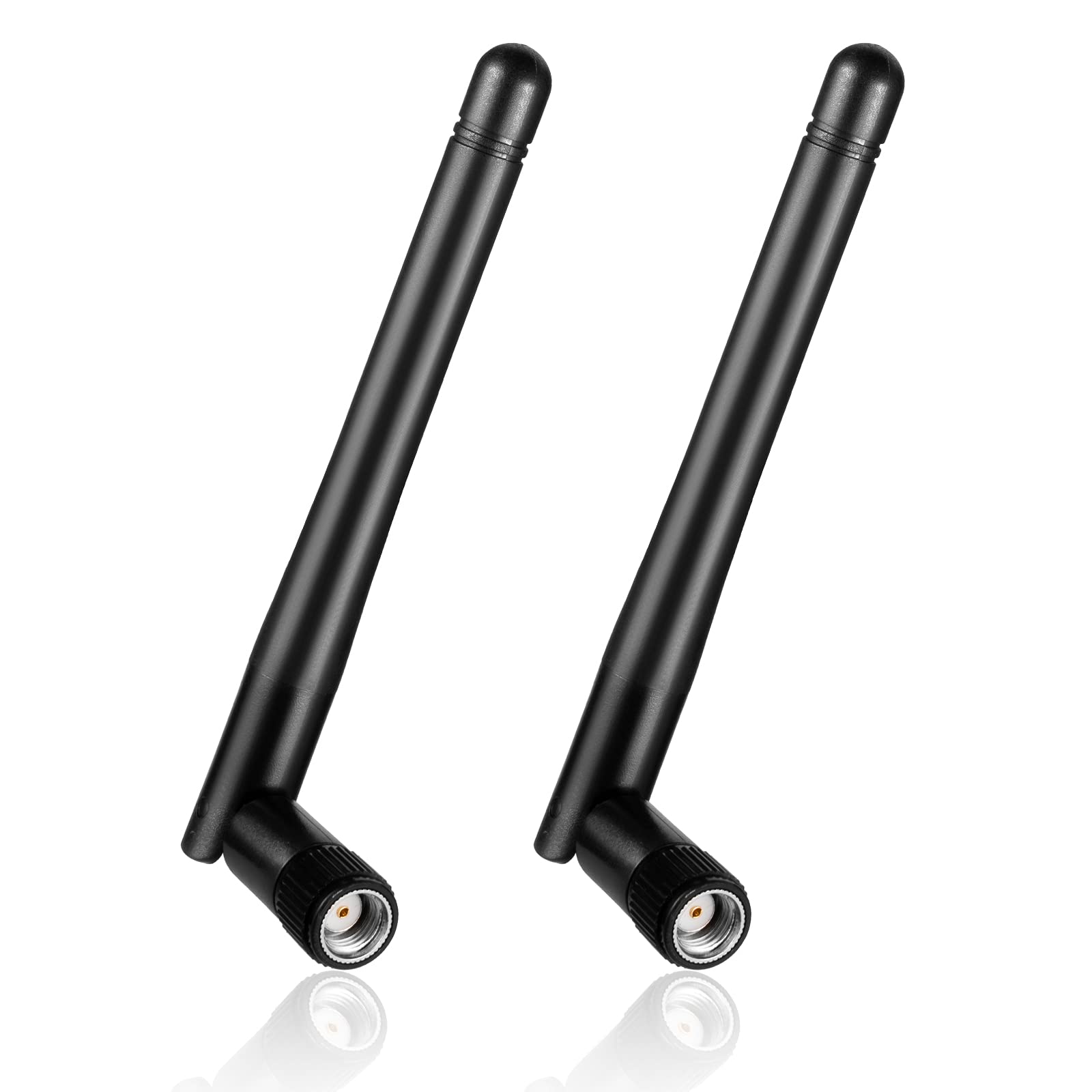 Nelawya Dual Band WiFi Antenna 2.4GHz 5GHz RP-SMA Connector Enhance Wireless Signals MIMO Antenna for Furrion Back Up RV Camera(2 Pack)