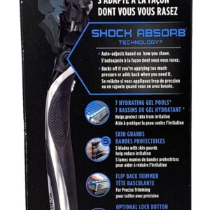 Schick Hydro 5 Sense Hydrate Razor Limited Edition Handle with Shock Absorb Technology for Men, 1 Handle with 1 Refill (Handle Color Chosen Randomly)