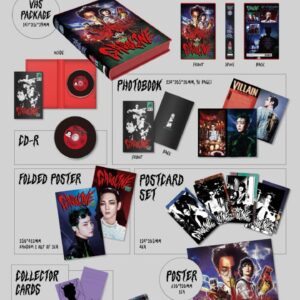 Dreamus SHINEE KEY Gasoline 2nd Album VHS Version CD+Folding Poster On Pack+Booklet+Postcard+Collector Card SET+Photocard+Tracking, BLUE